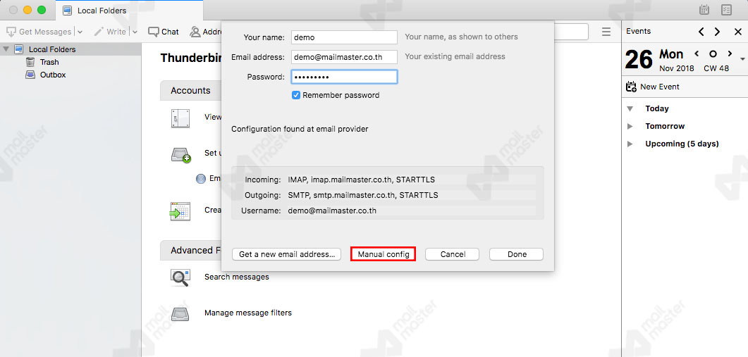 เริ่มต้นใช้งาน THUNDERBIRD บน Mac | Blog | Mail Master | Email Hosting ...
